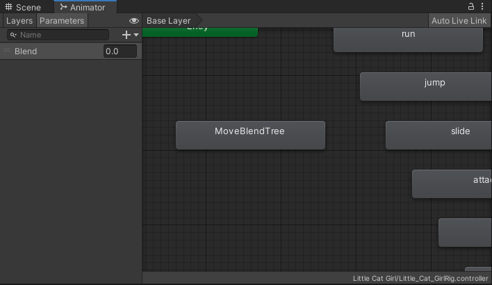 《学unity的猫》——第十六集：unity动画使用混合树blendtree实现动画过渡控制 怎么在blendtree里插入过渡动画 Csdn博客
