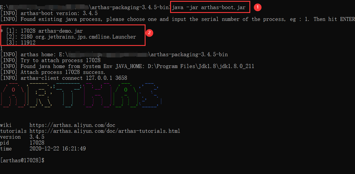 Arthas安装和启动以及核心命令详解_arthas-boot 启动命令app-name没作用-CSDN博客