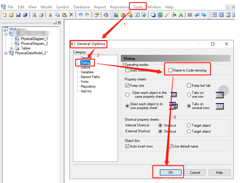 PowerDesigner设置code和name不联动的方法_powerdesigner name code 不联动-CSDN博客