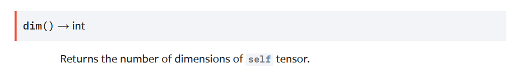 torch.tensor.dim()和ndim的使用举例-CSDN博客