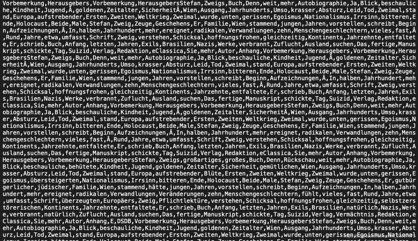 Python Nltk库预处理德语文本nltk德语 Csdn博客