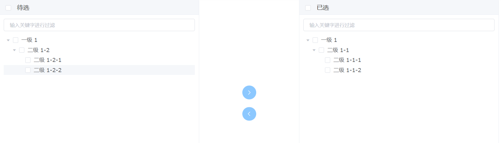 vue 和 element-ui 的树形穿梭框组件 el-tree-transfer_tree-transfer穿梭框穿梭到右侧只有第一层数据没有下一层数据-CSDN博客