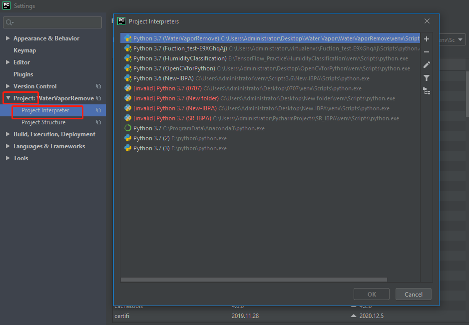 Pycharm运行时interpreter为invalid的解决方法_invalid python interpreter-CSDN博客