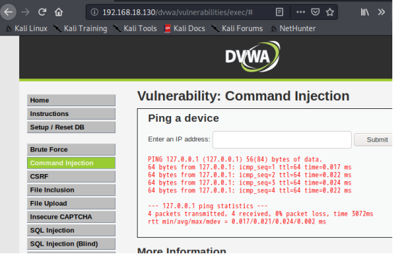 DVWA命令注入（Command_Injection）全等级绕过方法_dvwa command-CSDN博客