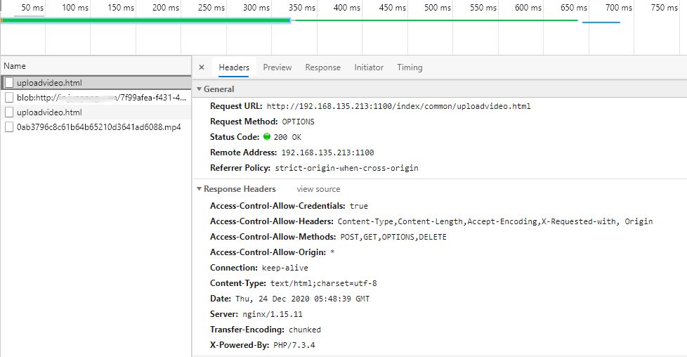 layui跨域上传文件报错Response to preflight request doesn‘t pass access control check: It does not have ...