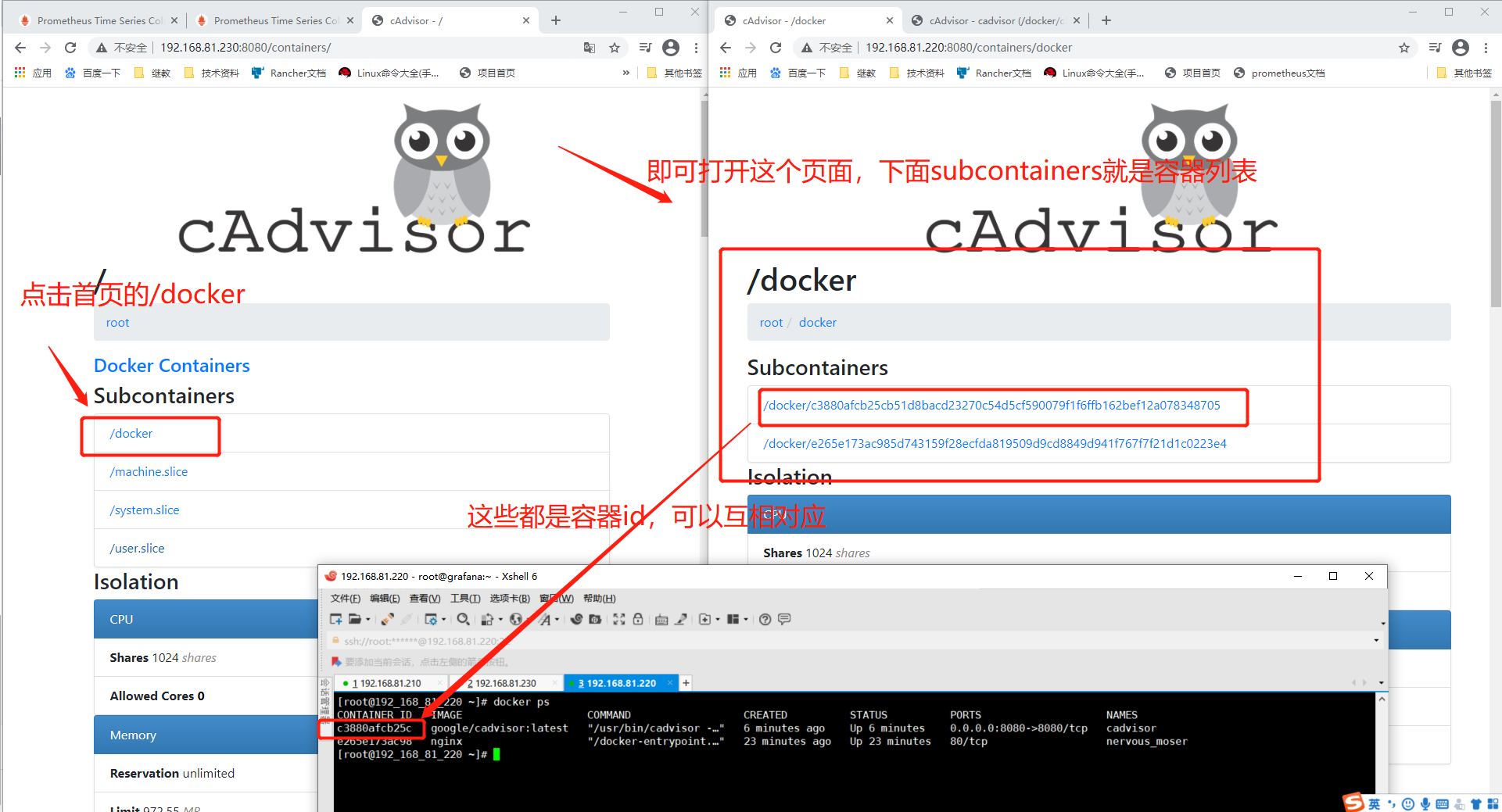 Prometheus+Grafana监控系统配合Cadvisor监控Docker容器_prometheus cadvisor-CSDN博客