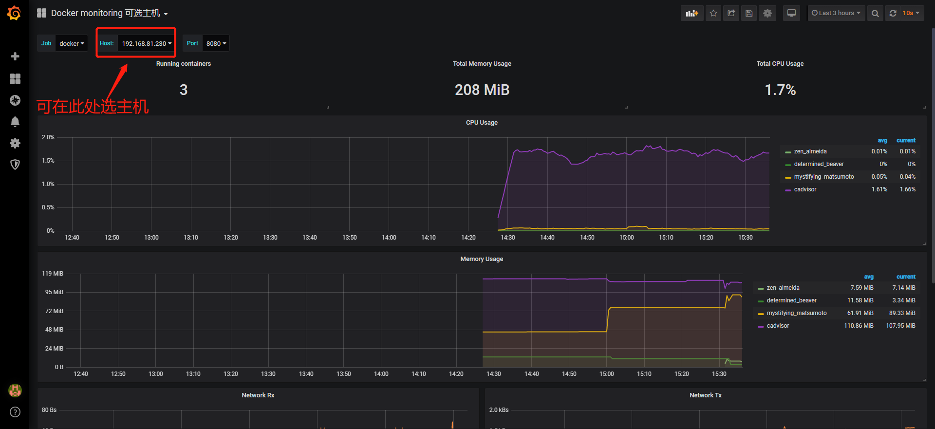 Prometheus+Grafana监控系统配合Cadvisor监控Docker容器_prometheus cadvisor-CSDN博客