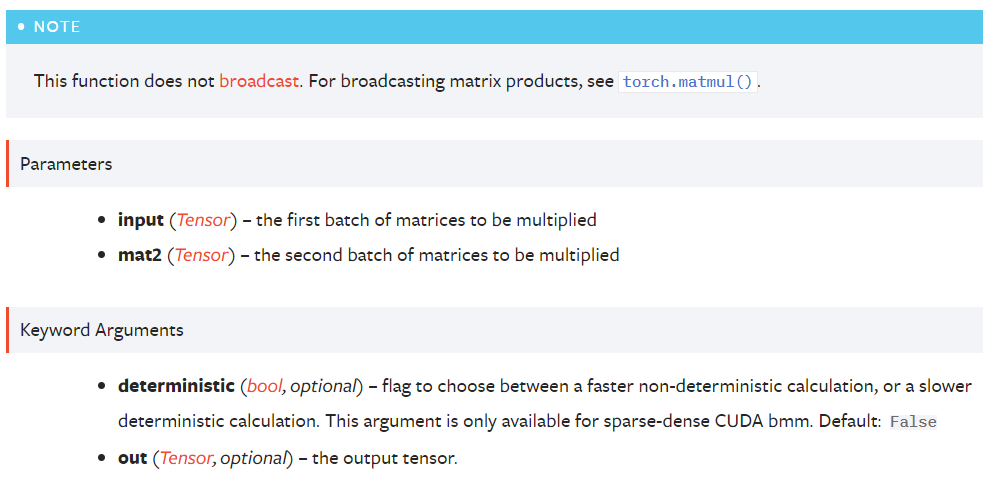 【pytorch】矩阵乘法 mm bmm matmul mul @ * 总结_torch.mm-CSDN博客