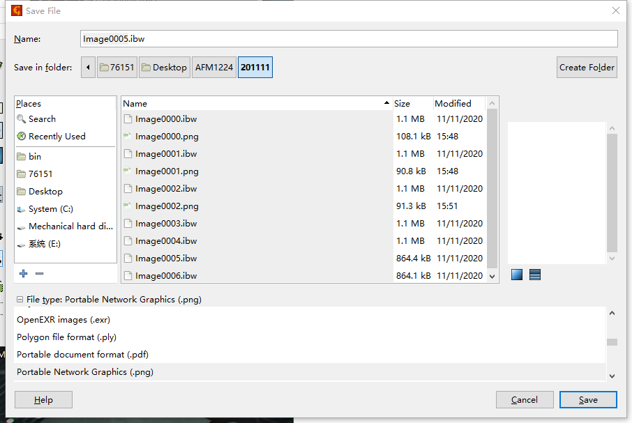 如何打开afm导出的ibw文件并且转换为png_ibw文件afm怎么打开-CSDN博客