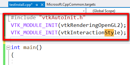 VTK Visual Studio 报错_vtkinteractorstyleswitchbase(000001d3bd629b90)-CSDN博客