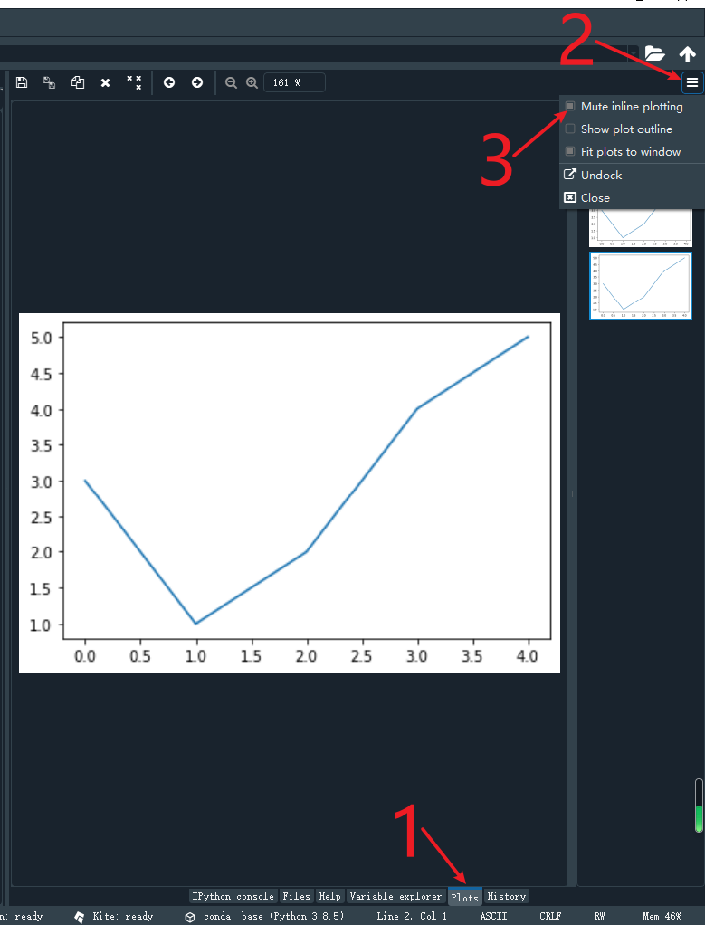 Figures now render in the Plots pane by default. To make them also appear inline in the Console ...