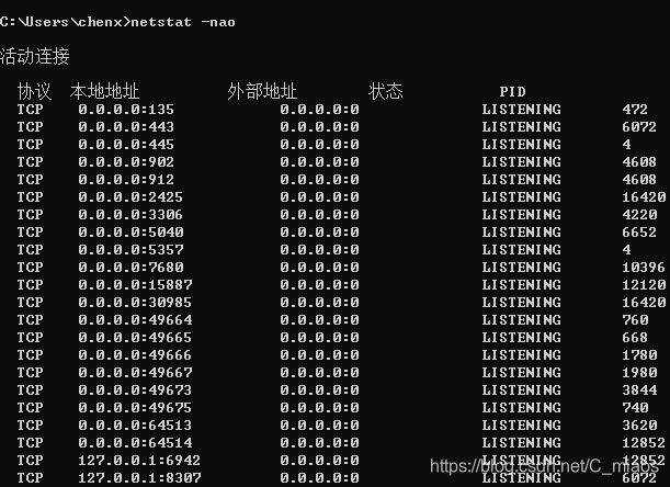 端口被占用的情况,怎样解决端口被占用(结束端口进程) Csdn博客