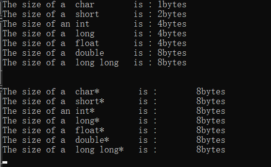 C语言long类型的变量占用4字节or8字节_c语言long转换字节-CSDN博客