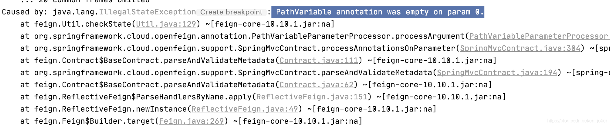 解决方案:pathvariable Annotation Was Empty On Param 0 Csdn博客 0559