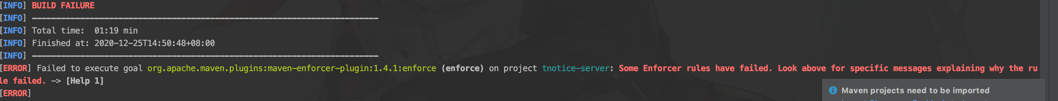 maven-enforcer-plugin报错排查_failed to execute goal org.apache.maven.plugins:ma-CSDN博客