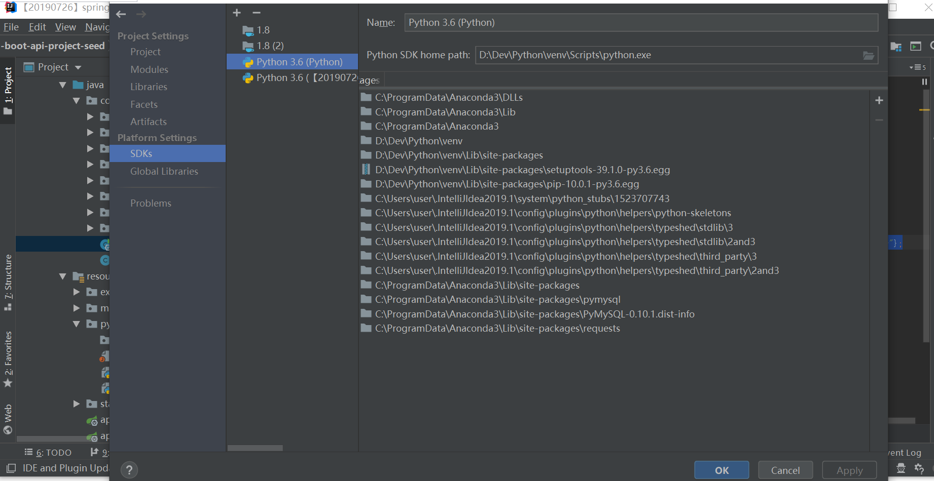 IDEA中运行Python问题（缺少Module）（只能在IDEA运行，打包部署无法运行python）_idea python module-CSDN博客