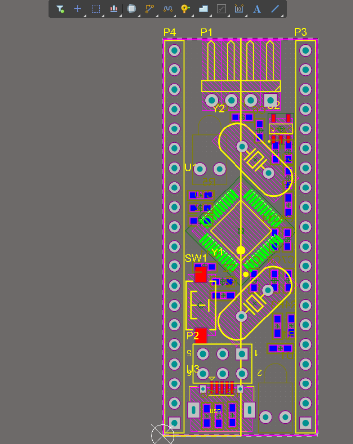 绘制stm32最小系统PCB图_stm32pcb原理图-CSDN博客