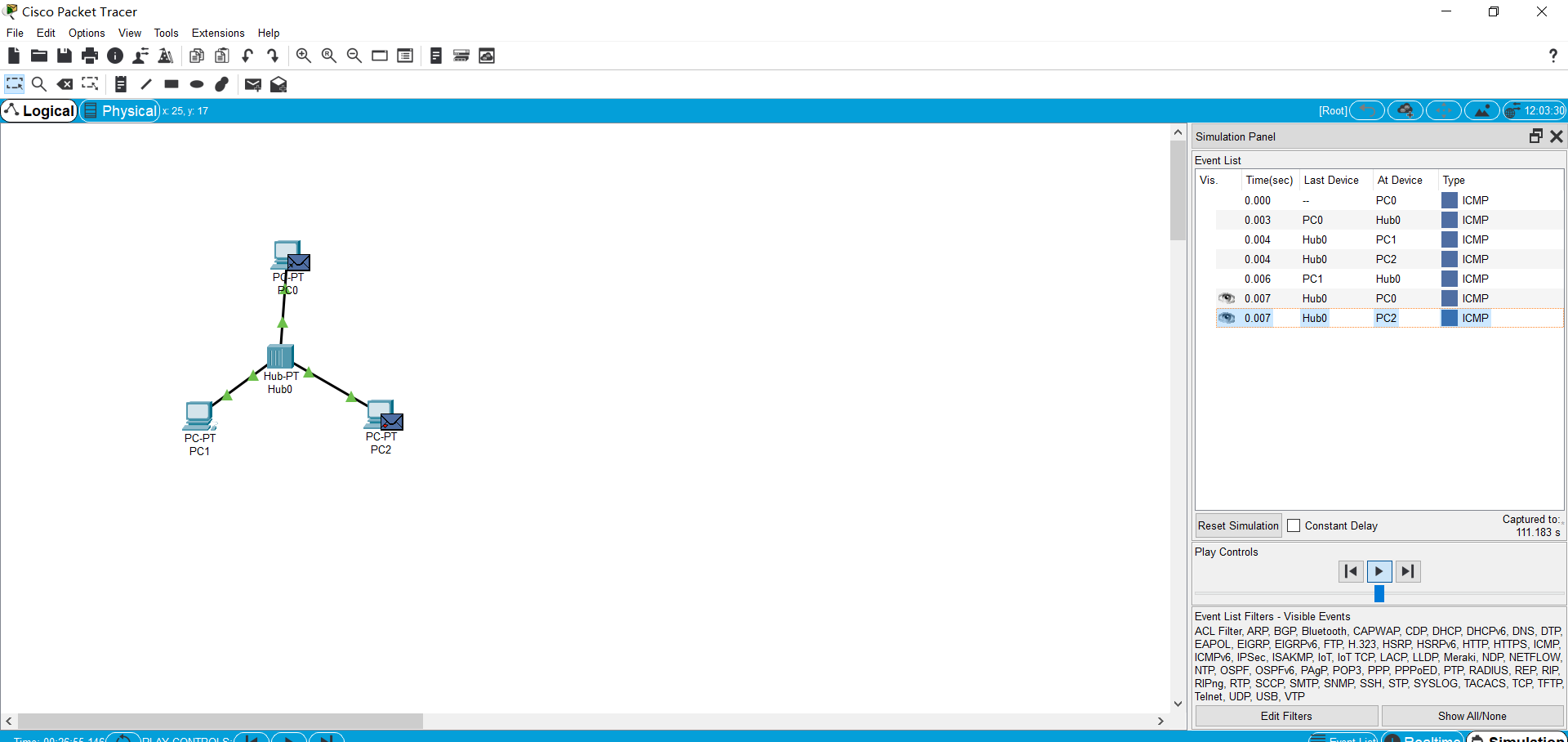 初试Cisco Packet Tracer--1——集线器-CSDN博客