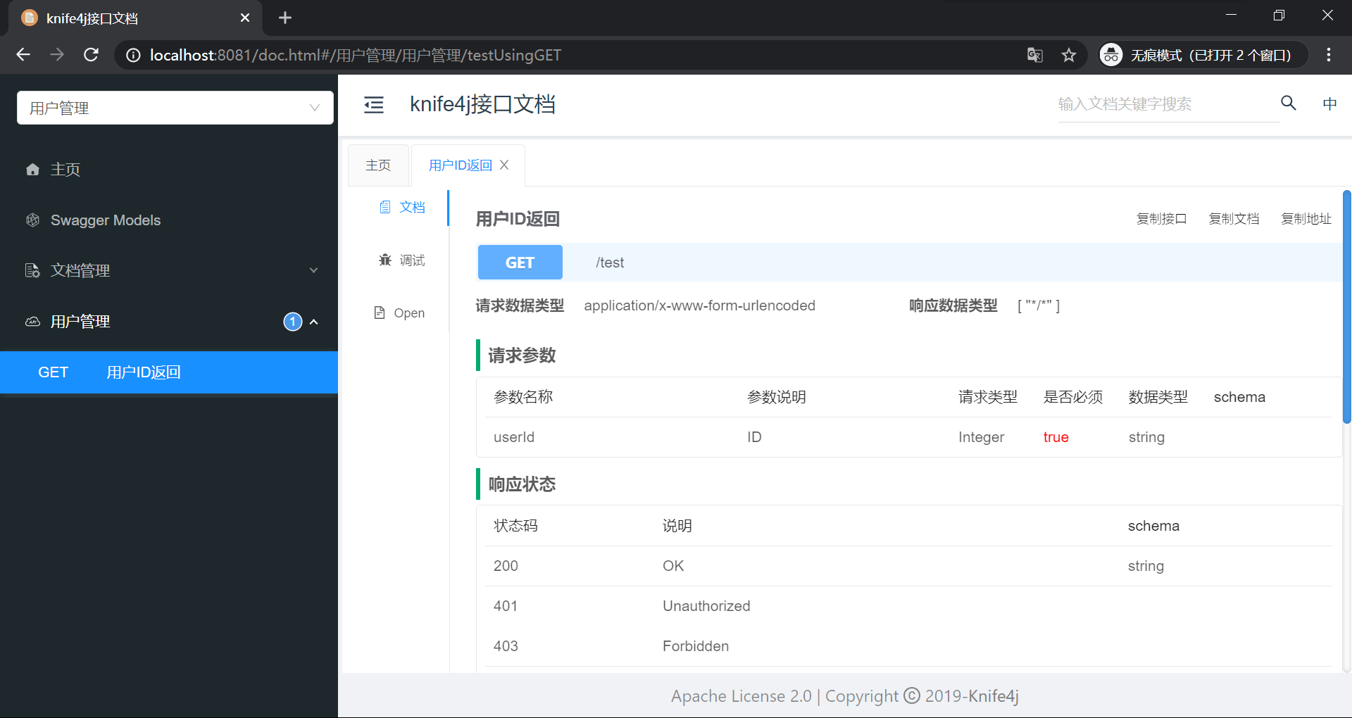 springboot+knife4j集成及禁用调试功能_knife4j 禁用-CSDN博客