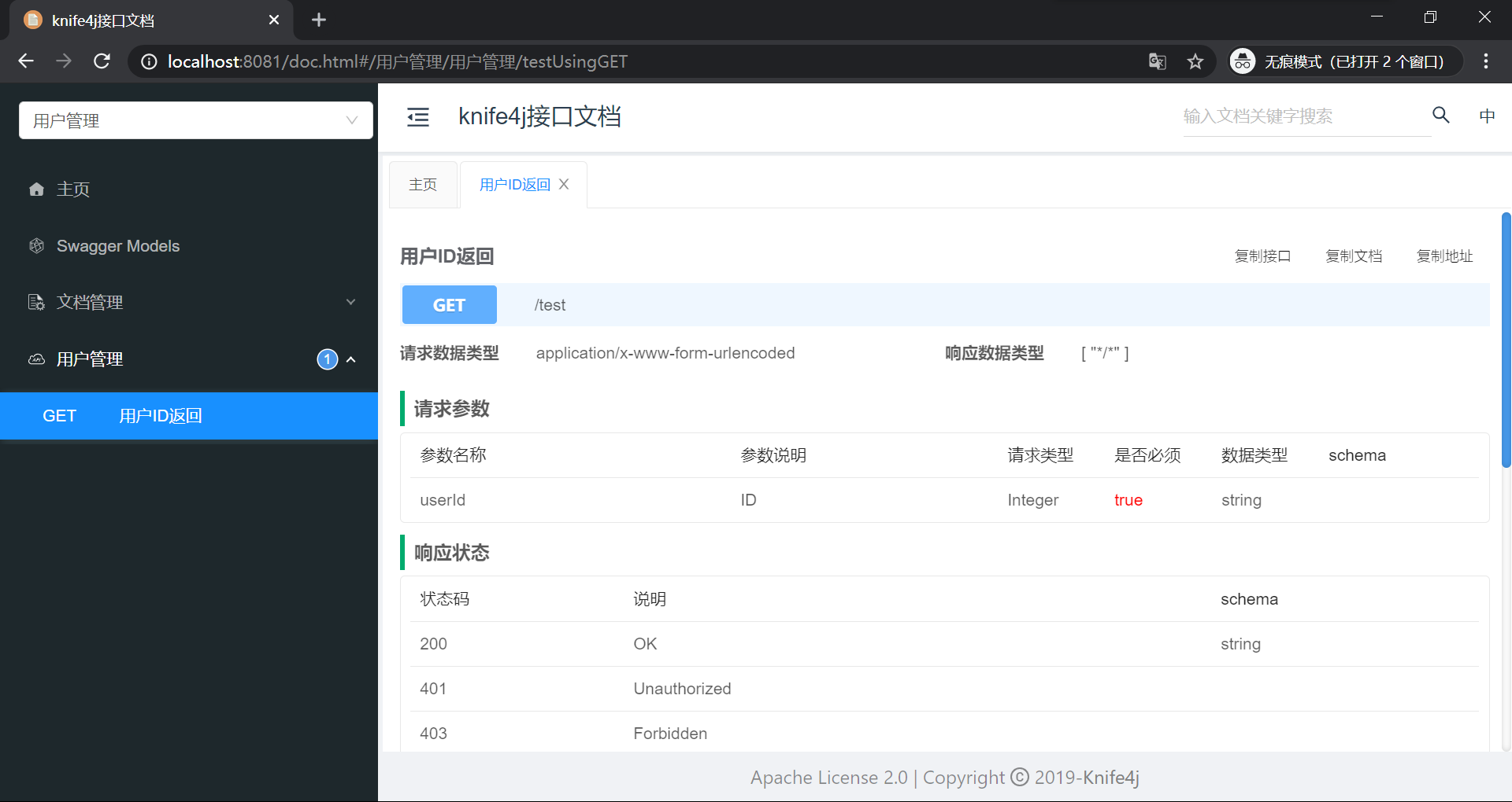 springboot+knife4j集成及禁用调试功能_knife4j 禁用-CSDN博客