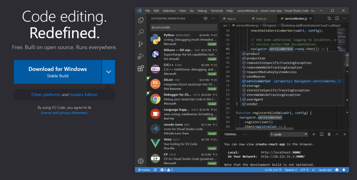 برنامج تثبيت VSCODE (Windows) - المبرمج العربي
