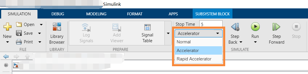 Simulink —— 加速模式（Accelerator mode）的使用_simulink加速模式-CSDN博客