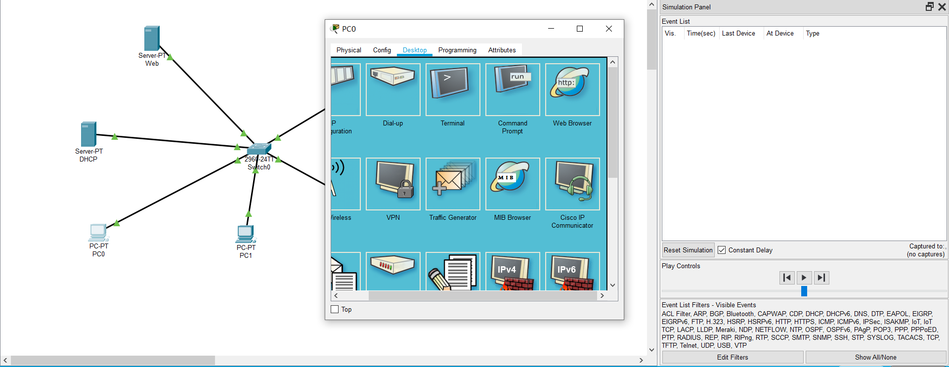 初试Cisco Packet Tracer–4——部署DHCP、DNS、Web服务器_host name unresolved-CSDN博客