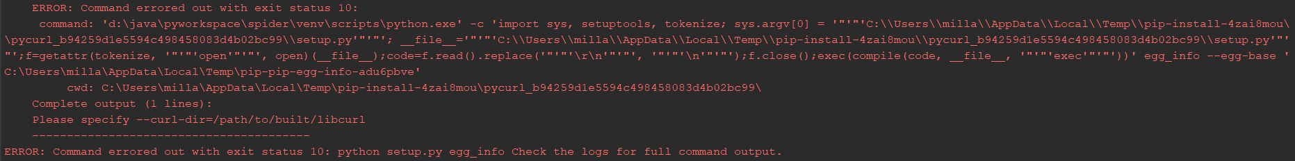 pyspider安装问题解决Please specify --curl-dir=/path/to/built/libcurl-CSDN博客