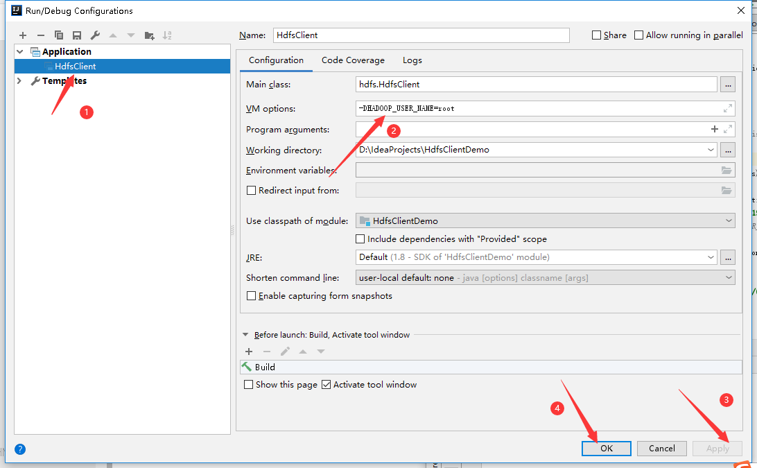 IDEA配置hdfs设置HADOOP_USER_NAME_idea在访问hdfs时,一定要配置用户。-CSDN博客