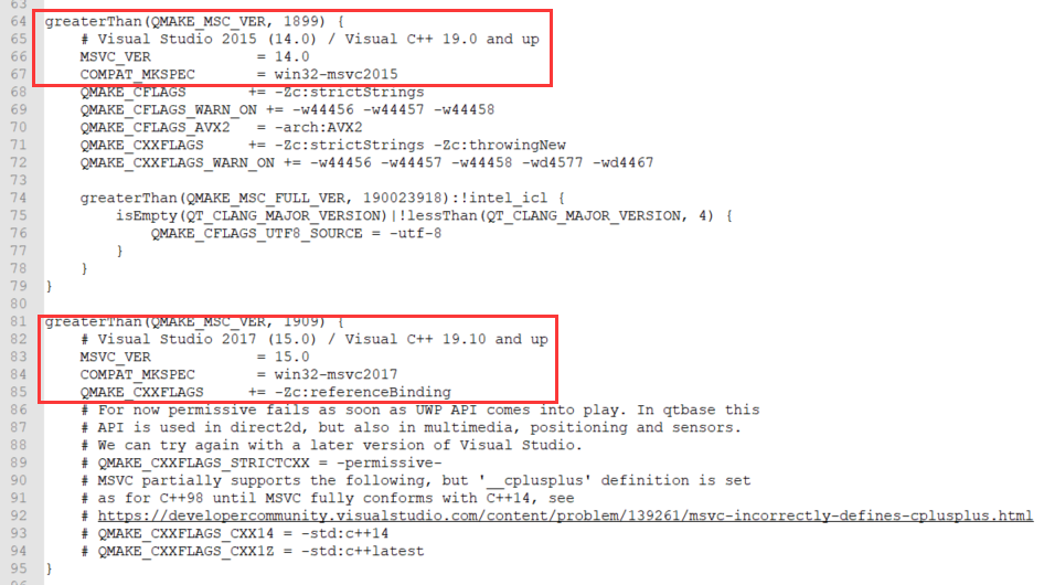 Qt5.9.9编译时报错：:-1: error: msvc-version.conf loaded but QMAKE_MSC_VER isn‘t set_qmake msc ver isn ...