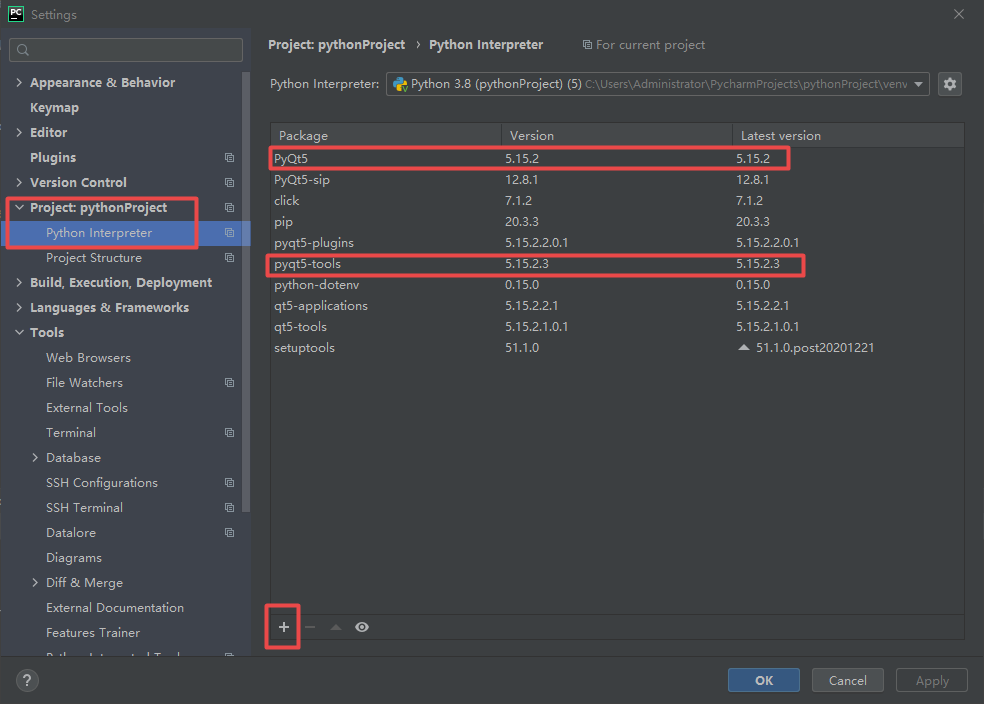 win10系统PyCharm2020.3.1 pyqt5 python3.8.5开发环境配置_pycharm2020.3支持python3.5吗-CSDN博客
