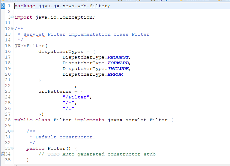 Servlet 30 Webfilter注解过滤器filter使用（如何设置多个参数的方法）40webfilter完整的参数怎设置 Csdn博客 