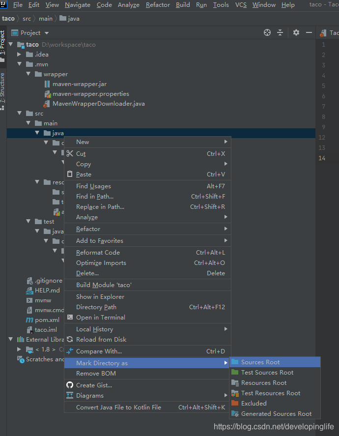 Idea 右键 New 没有 Java Class 选项idea New 没有java Class Csdn博客 6704