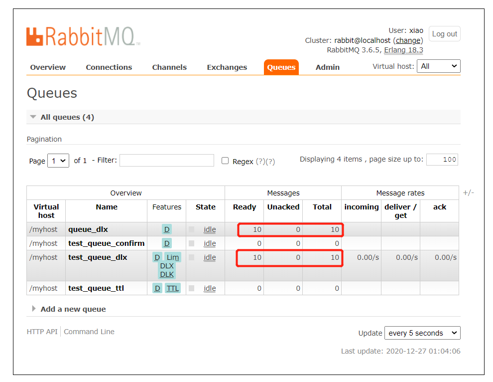 RabbitMQ高级特性（五）：RabbitMQ之死信队列DLX_x-dead-letter-exchange-CSDN博客