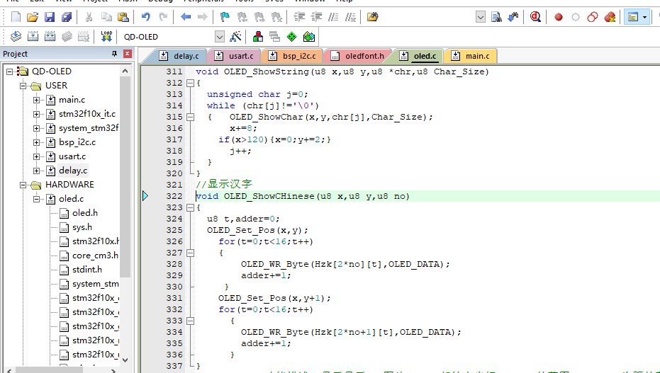 使用STM32F103的IIC接口的OLED显示_oled接pb13pb14-CSDN博客