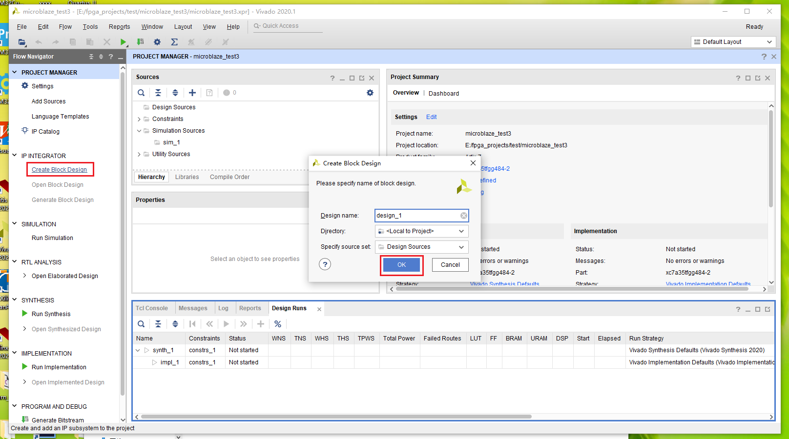 [Tutorial] Xilinx Vivado / Vitis 2020.1 Create the simplest MicroBlaze project to run the Hello ...