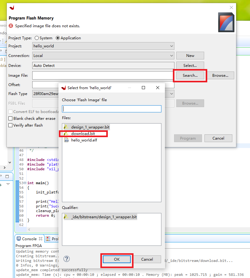 【教程】Xilinx Vivado/Vitis 2020.1创建最简单的MicroBlaze工程运行Hello World C语言程序（不使用外部DDR3内存），并固化到SPI Flash ...
