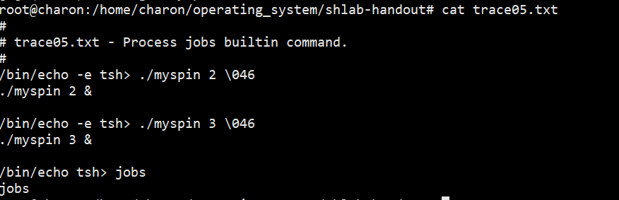 操作系统实验---Writing Your Own Unix Shell_学会编译tsh.c,调用tsh文件tracexx.txt的功能验证方法 1. 使用make命令编译t-CSDN博客