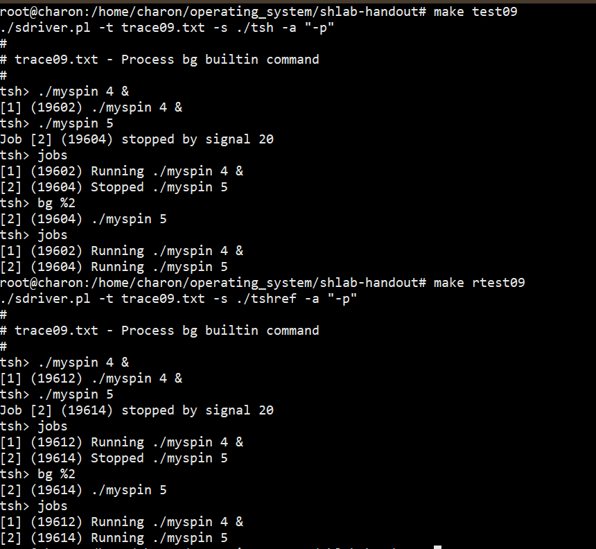 操作系统实验---Writing Your Own Unix Shell_学会编译tsh.c,调用tsh文件tracexx.txt的功能验证方法 1. 使用make命令编译t-CSDN博客