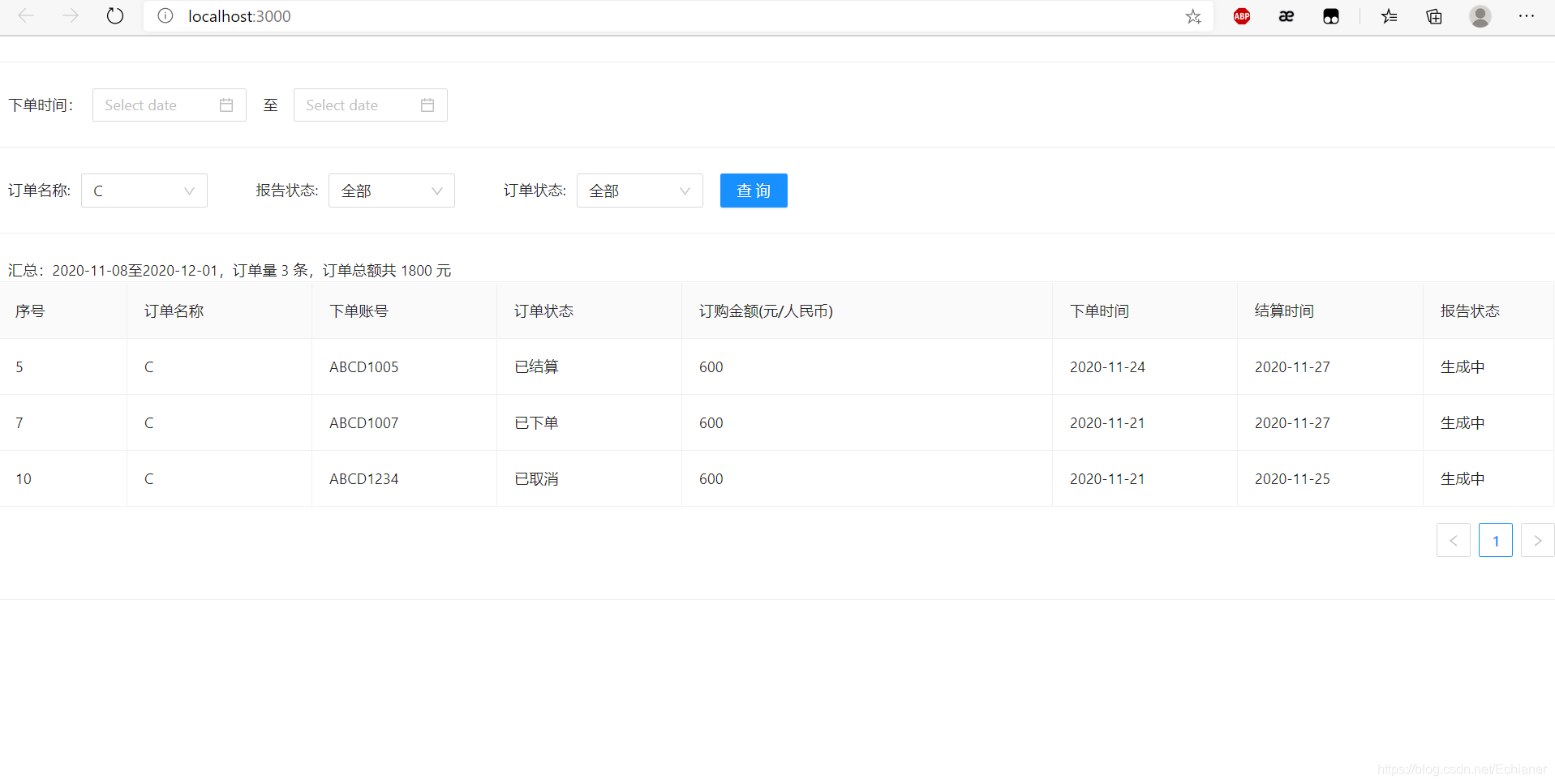 React自由练习系列1:可筛选表单react表格里面的列进行筛选 Csdn博客