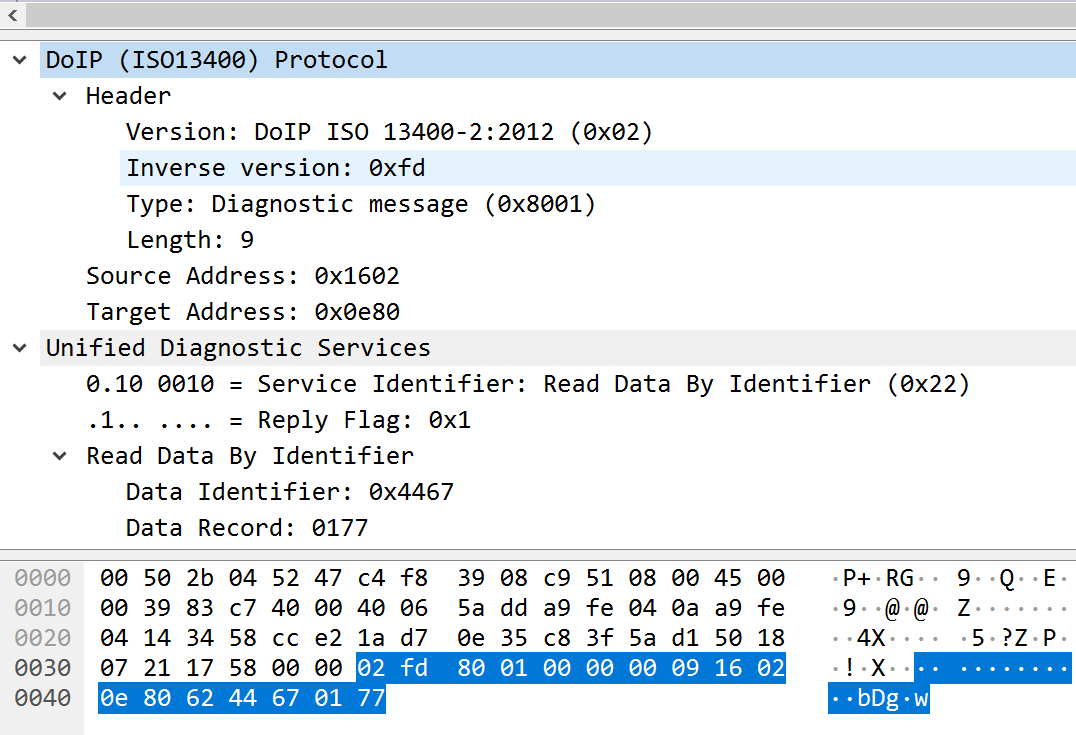 在Wireshark中过滤UDS和OBD诊断ISO13400（DoIP）数据_wireshark doip-CSDN博客