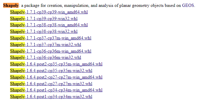 完美解决安装shapely时出现oserror: [winerror 126] 找不到指定的模块_python shapely 库找不到模块-CSDN博客