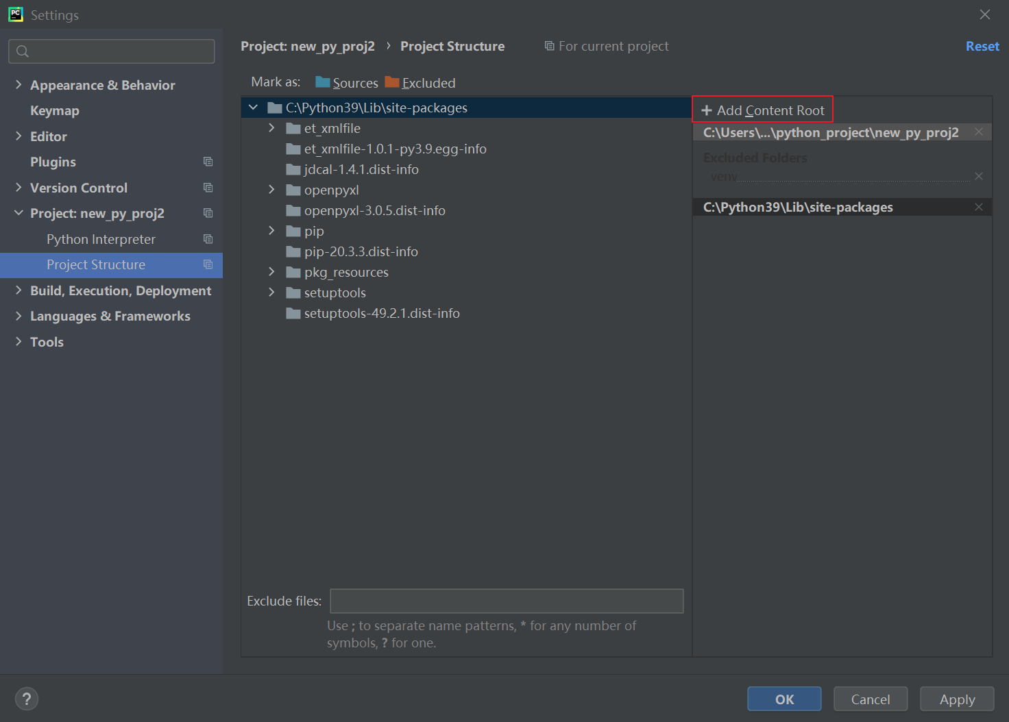Pycharm安装openpyxl问题_pycharm安装openpyxl失败-CSDN博客