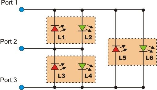 【算法】查理复用算法（Charlieplexing）-CSDN博客