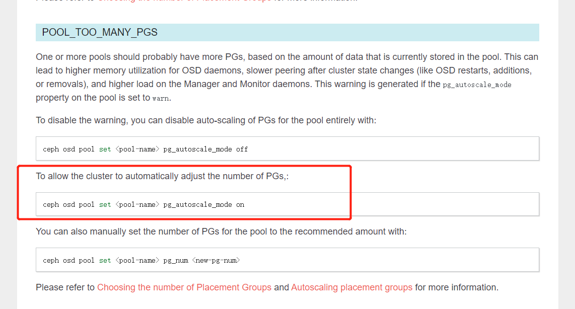 ceph pool_too_many_pg/pool objects per pg is more than times cluster average_ceph pool too many ...