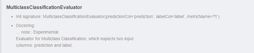 多种pyspark模型评估方式（超详细）_multiclassclassificationevaluator-CSDN博客