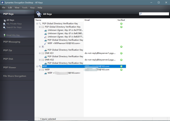 PGP加密软件的应用：使用PGPkeys管理密钥环、密钥的生成、传播和废除、数字签名、验证签名、对文件加密和解密”_pgp key-CSDN博客