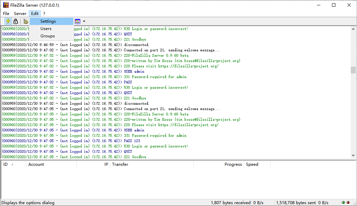【Windows】FileZilla Server 开启防火墙的配置_filezilla防火墙和路由器配置向导-CSDN博客