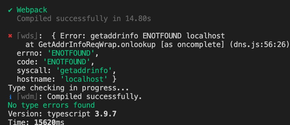 前端 运行项目时 getaddrinfo ENOTFOUND localhost 错误_apifox getaddrinfo enotfound-CSDN博客