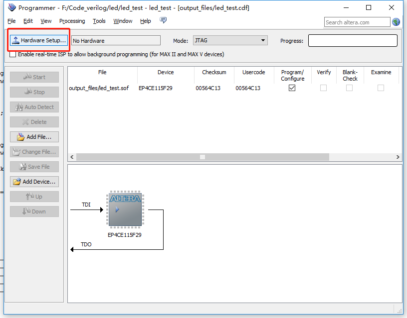 Quartus入门实验(基于verilog HDL)——点亮LED灯_用quartus做led字符发生器-CSDN博客